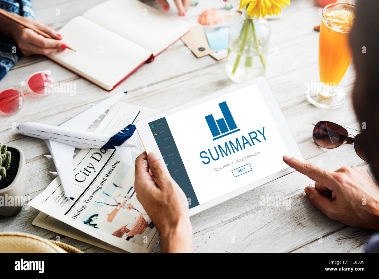 Summary Result Progress Chart Concept Stock Photo - Alamy