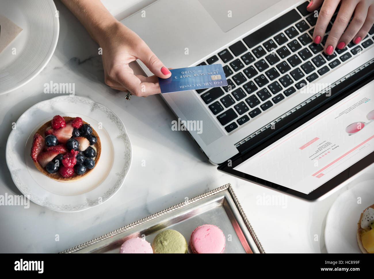 Person Shopping Online Connection Concept Stock Photo - Alamy