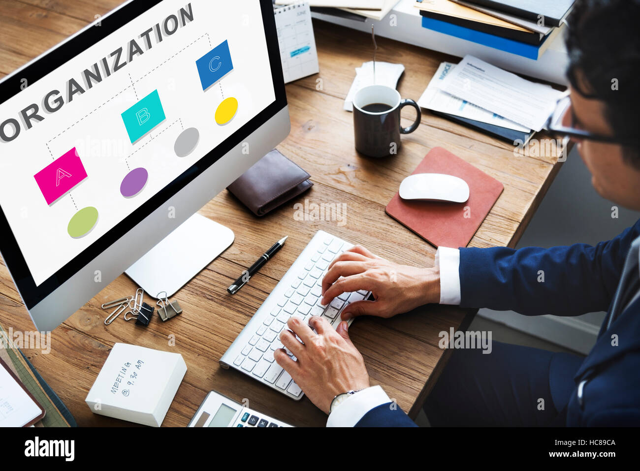 Organization Chart Position Structure Concept Stock Photo - Alamy