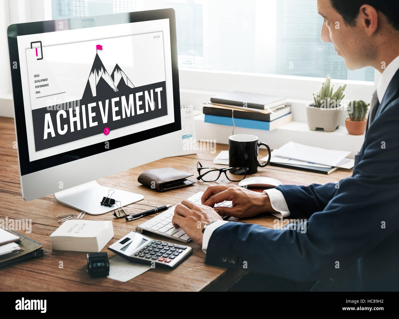 Achievement Performance Goal Success Concept Stock Photo - Alamy