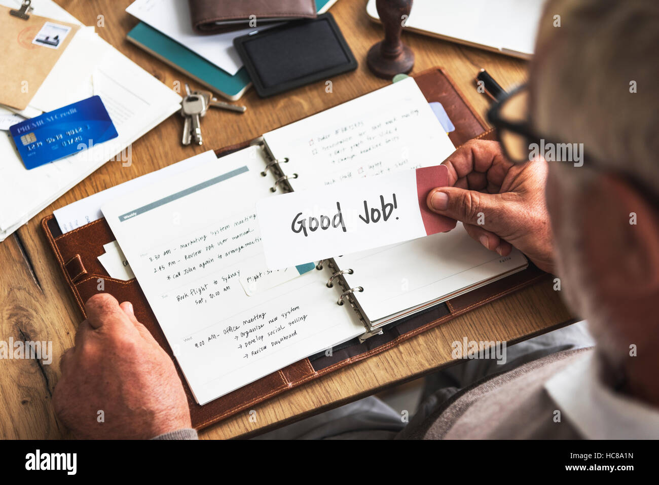 Good Job Outstanding Perfect Satisfying Success Concept Stock Photo - Alamy