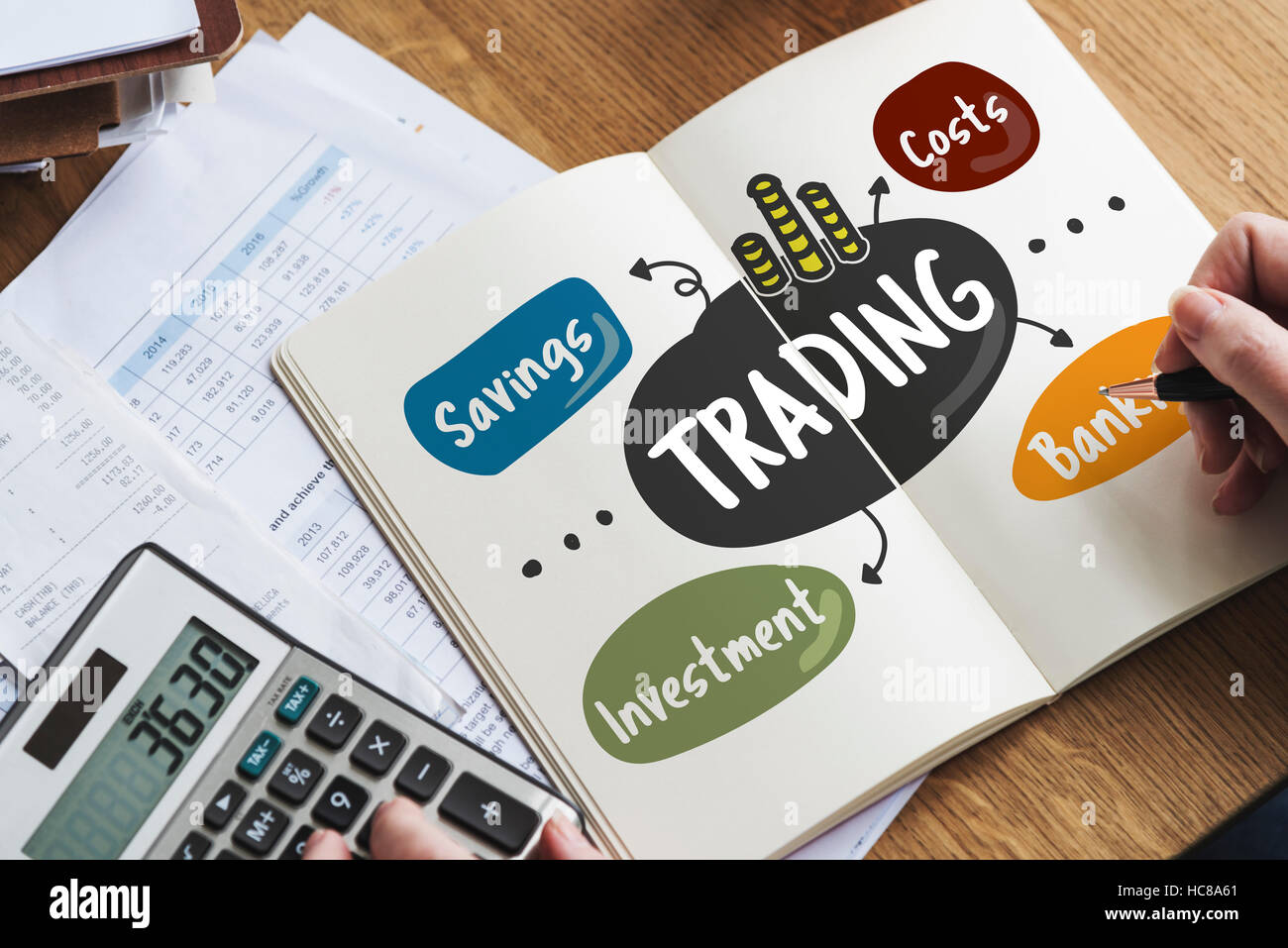 Stock Market Trading Word Diagram Concept Stock Photo - Alamy