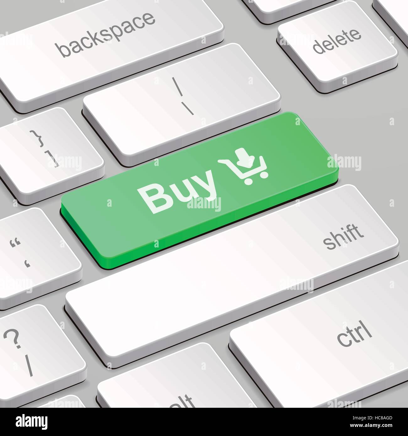 Computer notebook keyboard shopping Stock Vector Images - Alamy