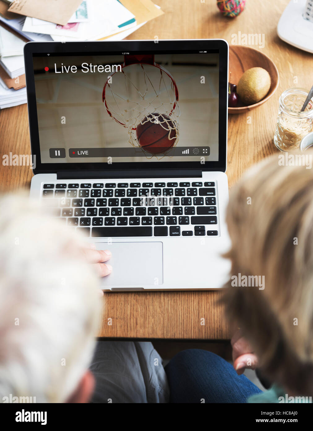 Live Stream Video Multimedia Concept Stock Photo - Alamy