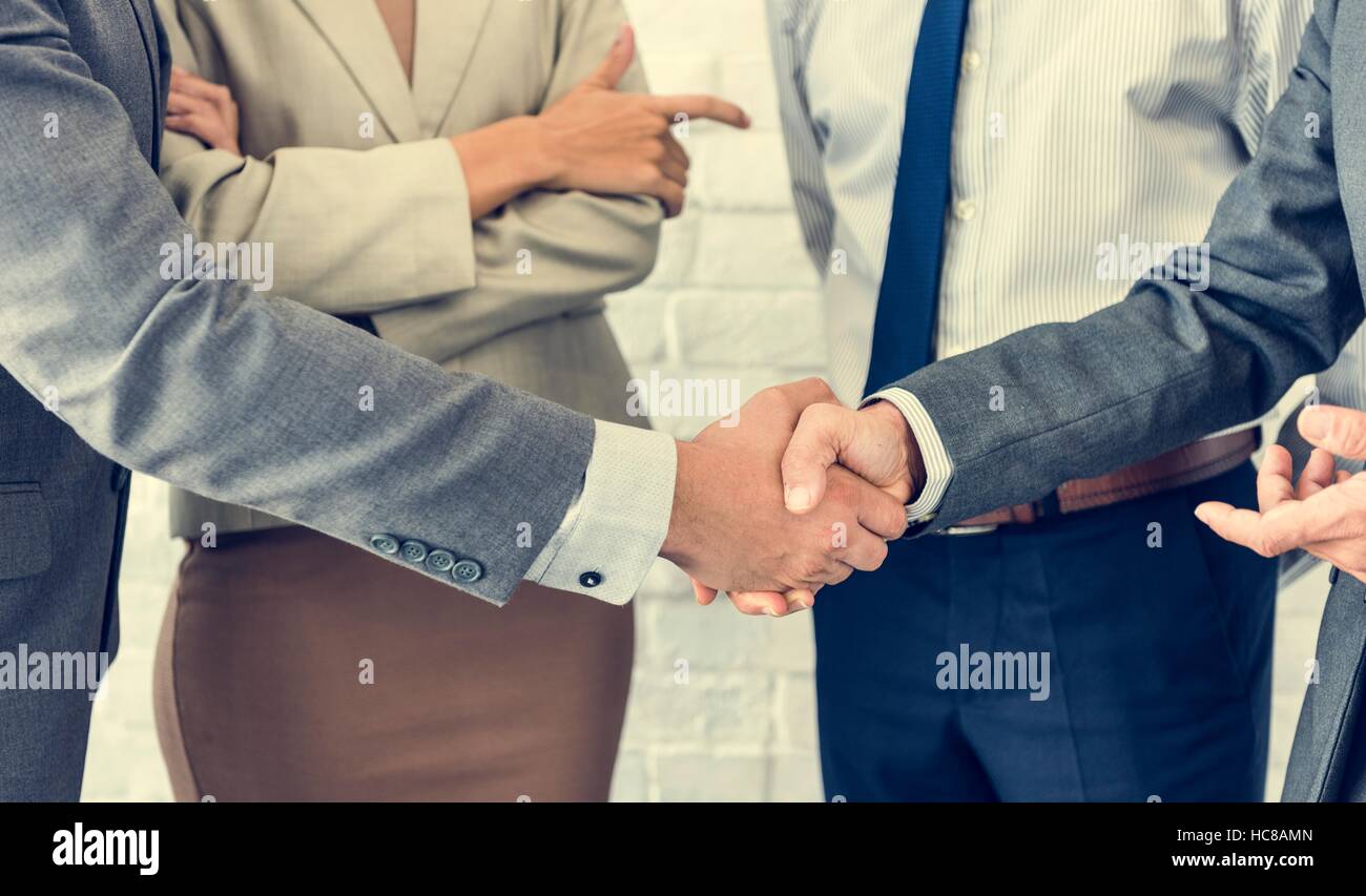 Business Team Handshake Collaboration Concept Stock Photo - Alamy