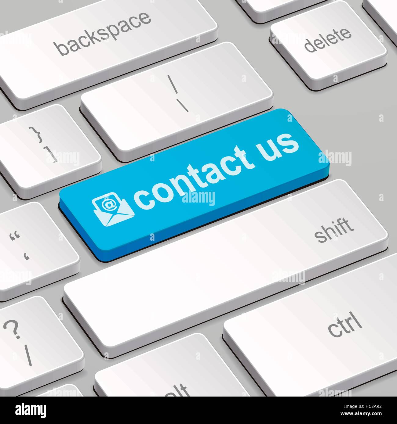 message on keyboard enter key, for contact us concepts Stock Vector ...