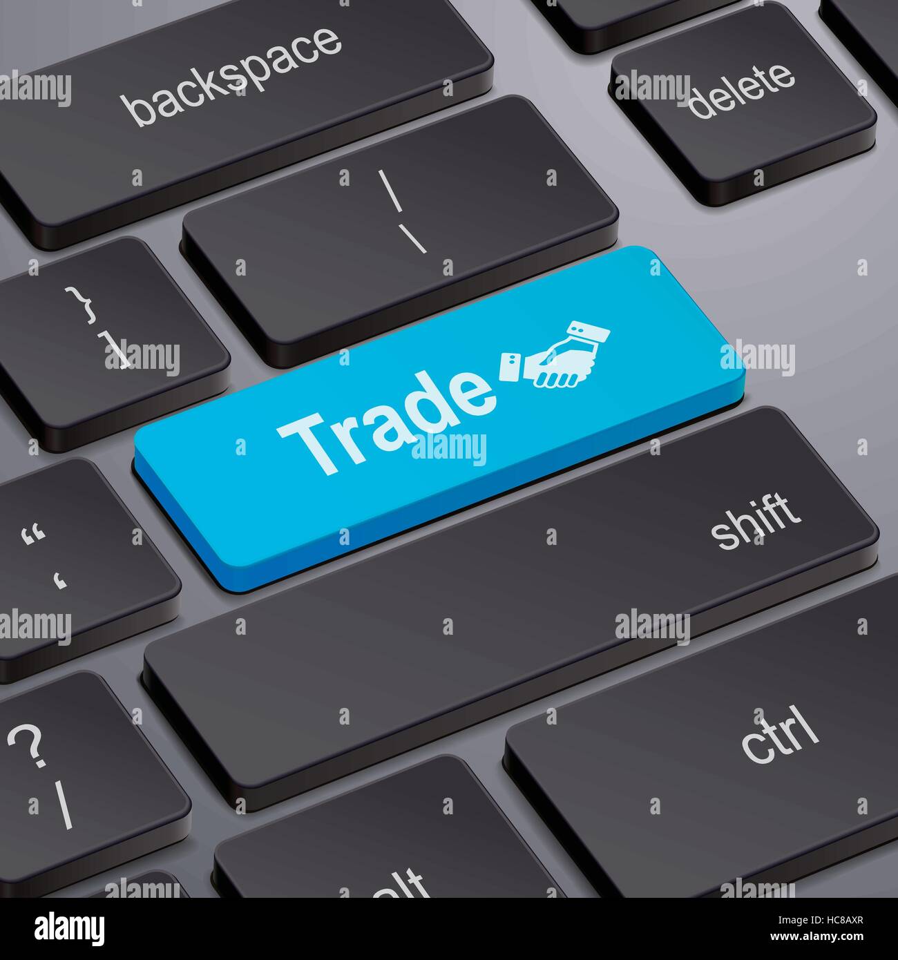 message on keyboard enter key, for trade concepts Stock Vector Image ...