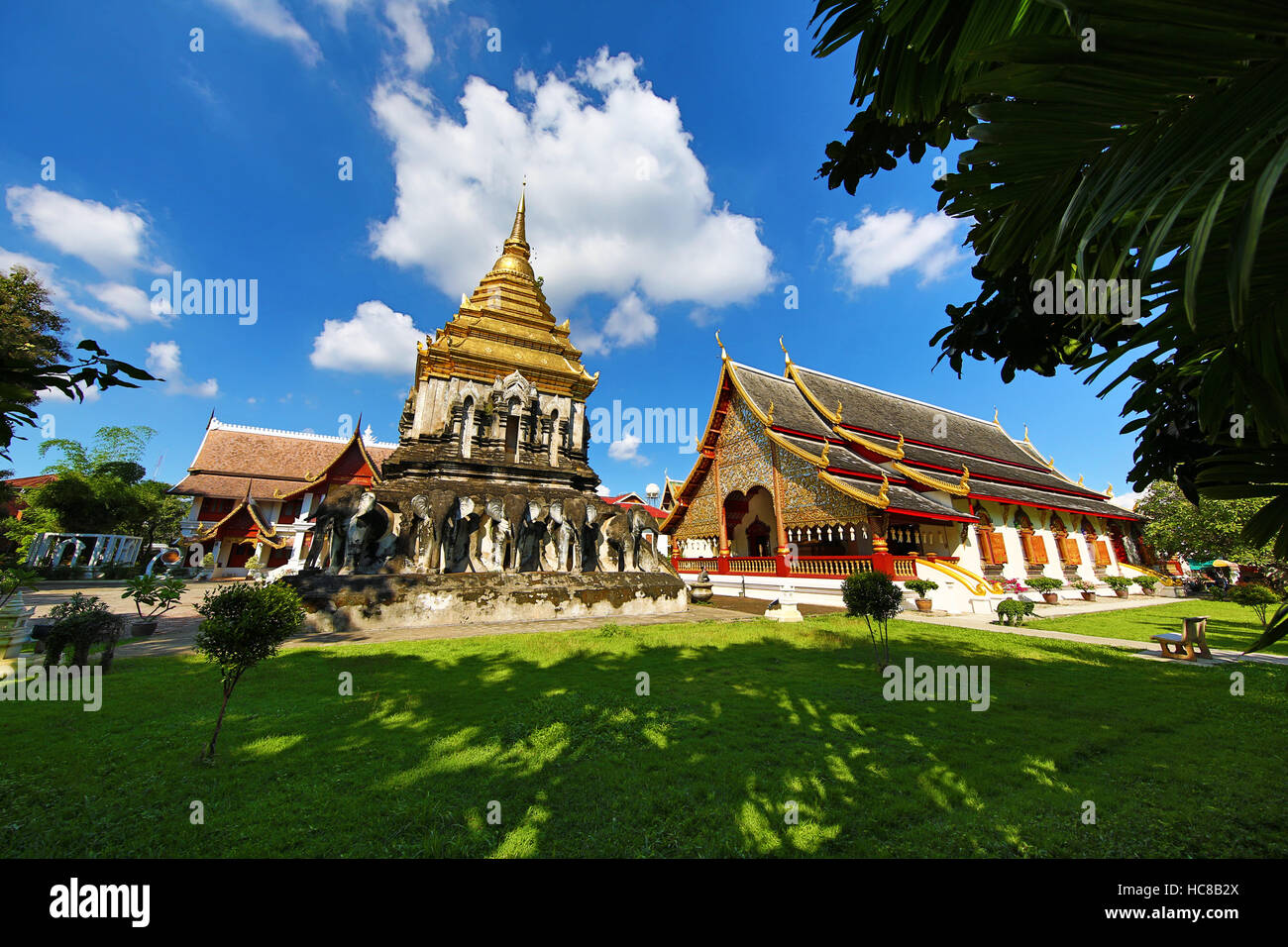 Wat Chiang Man Temple in Chiang Mai, Thailand Stock Photo - Alamy