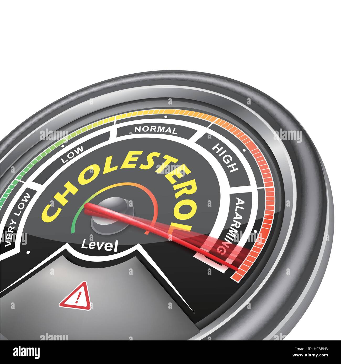 quality meter hundred per cent isolated on white background Stock ...