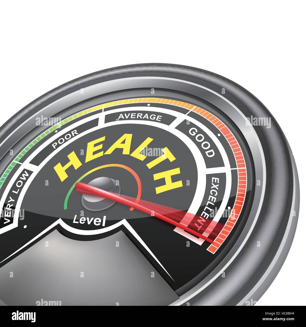 goal reach conceptual meter isolated on white background Stock Vector ...