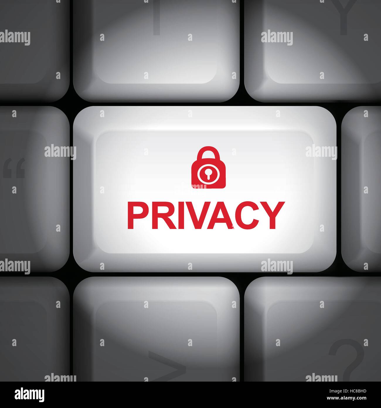 message on keyboard enter key, for privacy policy concepts Stock Vector ...