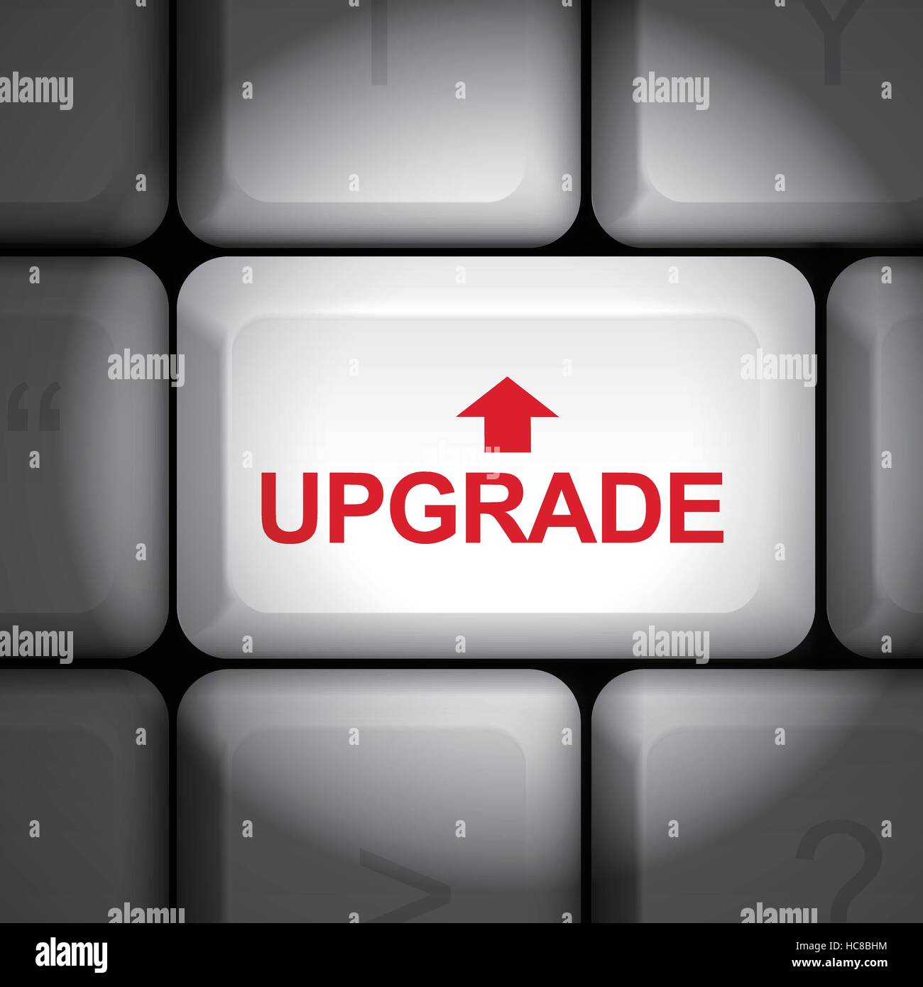 message on keyboard enter key, for upgrade concepts Stock Vector Image ...