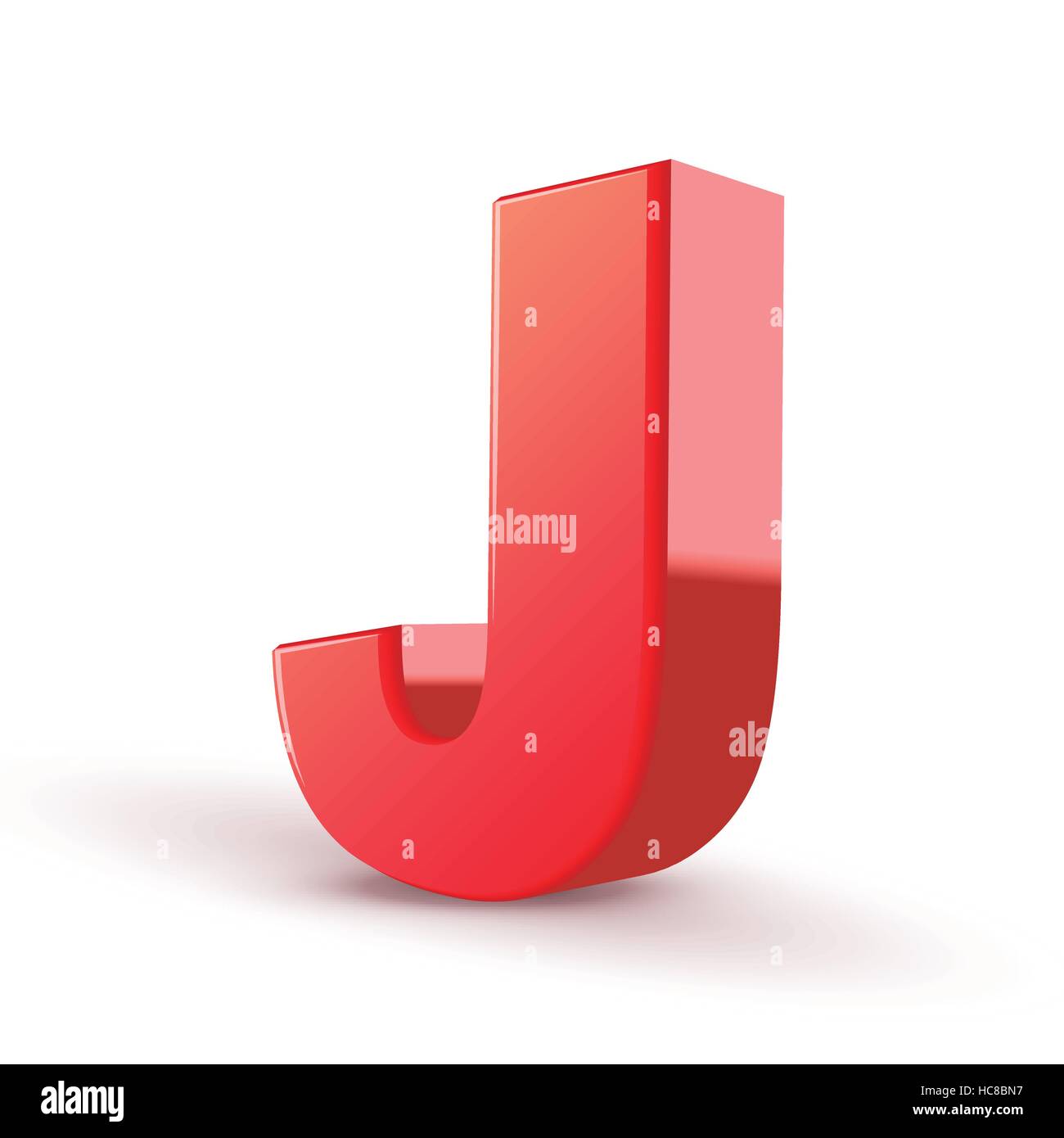 3d red letter J isolated white background Stock Vector Image & Art - Alamy