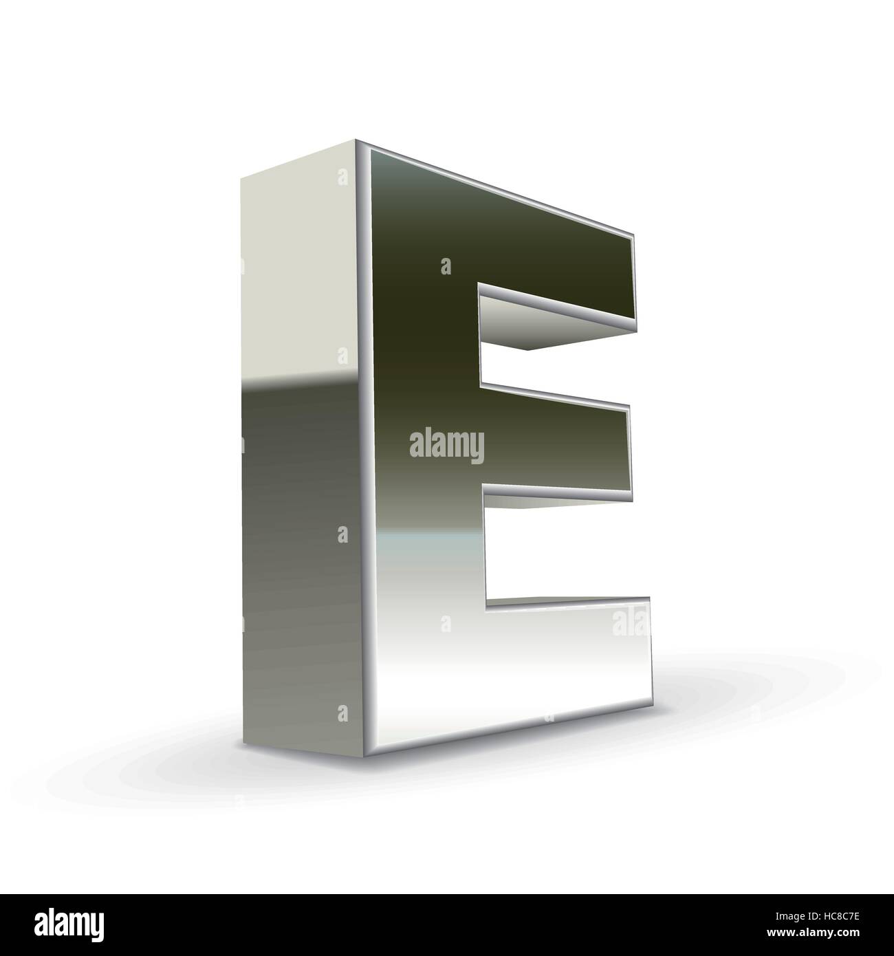 Silver e type Stock Vector Images - Alamy