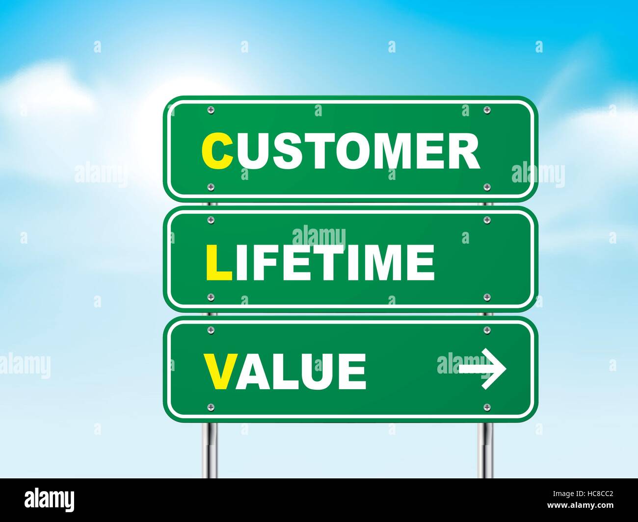Lifetime customer value Stock Vector Images - Alamy