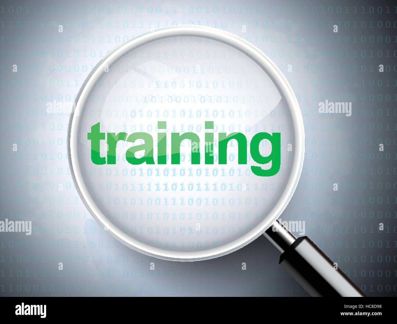 Magnifying words Stock Vector Images - Alamy