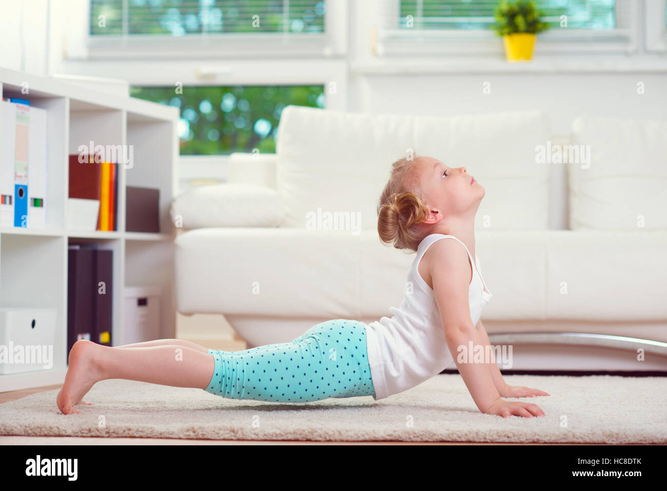 Morning exercises at home Stock Photo - Alamy