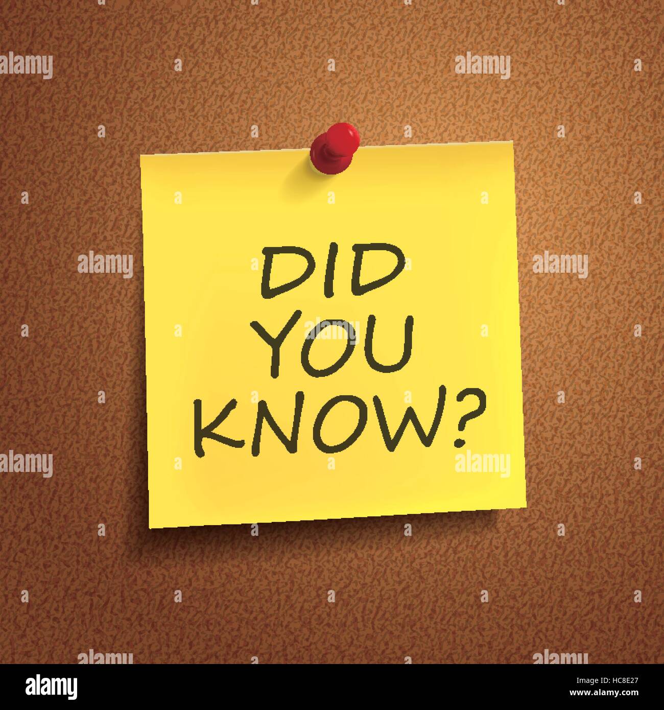 did you know words on post-it over brown background Stock Vector Image ... did you know words on post-it over brown background Stock Vector Image ...