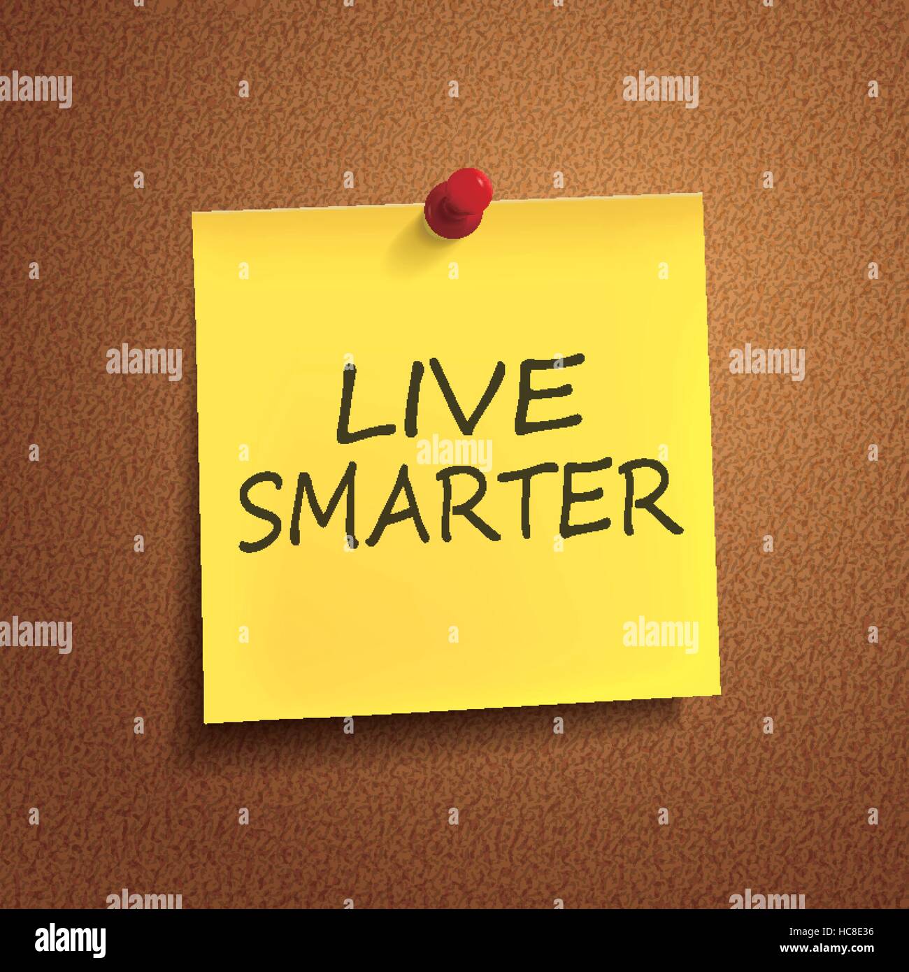 live smarter words on post-it over brown background Stock Vector Image ...