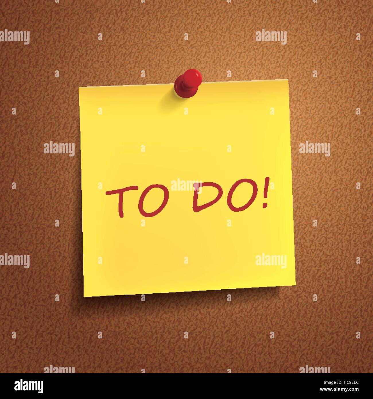 to do words on post-it over brown background Stock Vector Image & Art ...