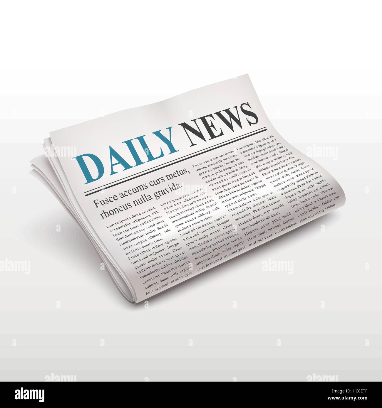 Folded newspaper cutout Stock Vector Images - Alamy