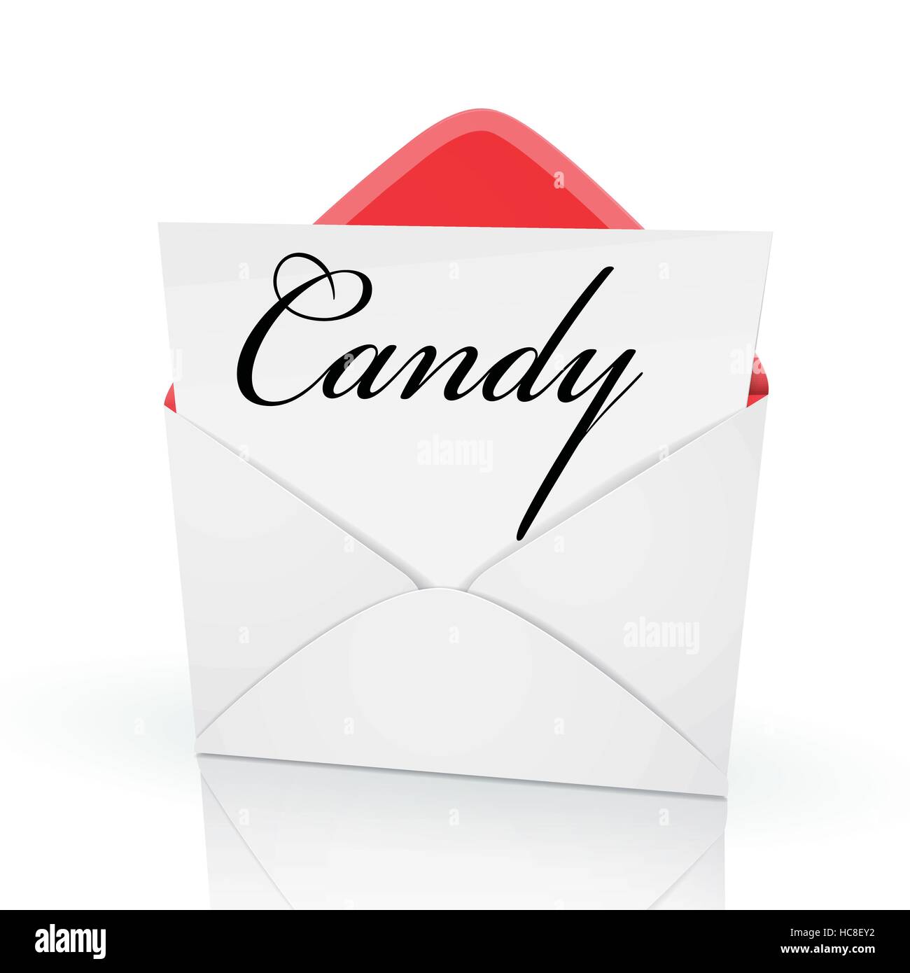 Envelope mail 3d style Cut Out Stock Images & Pictures - Alamy