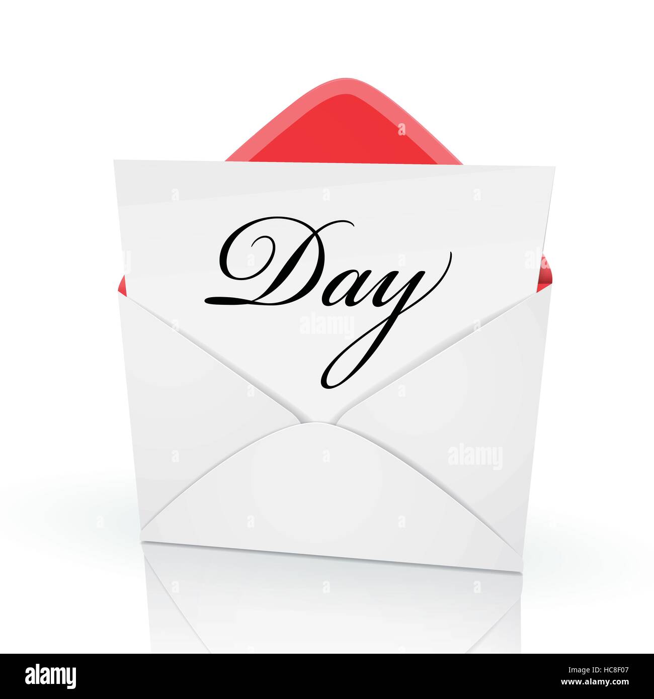 the word day on a card in an envelope Stock Vector Image & Art - Alamy
