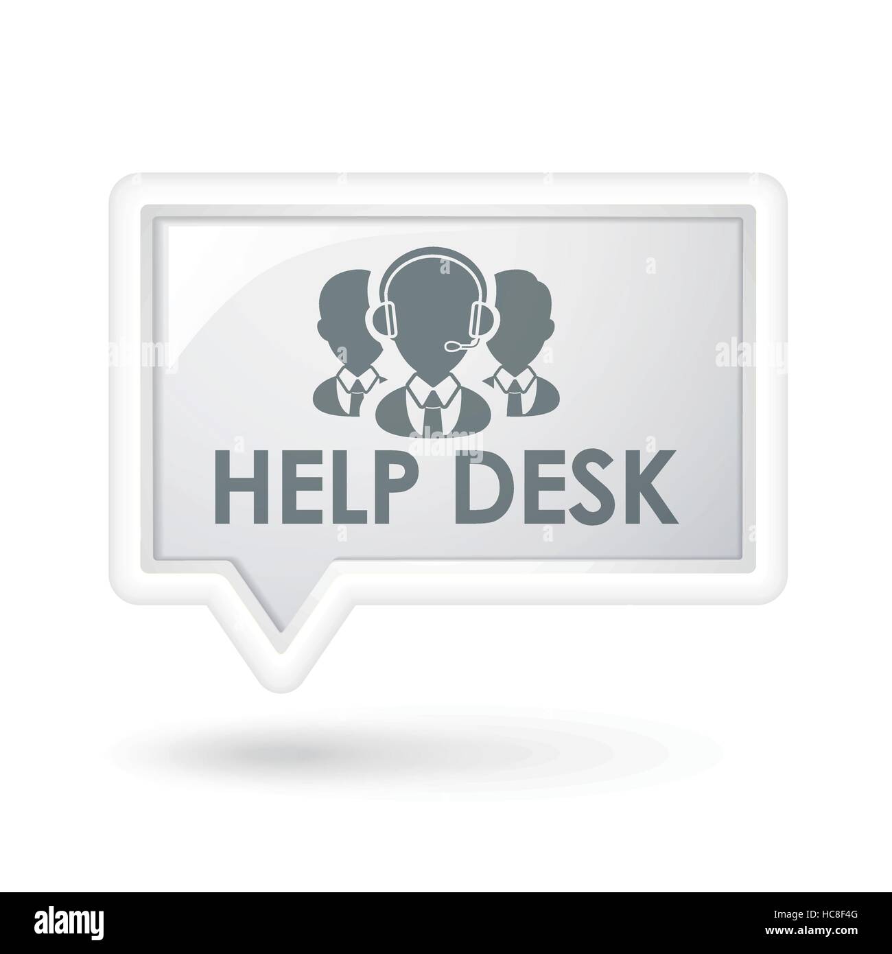 Customer services desk Stock Vector Images - Alamy