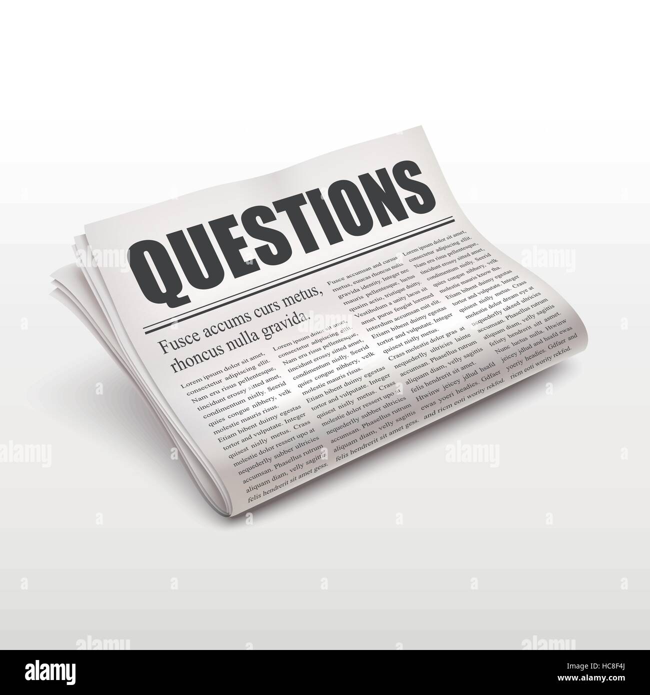 Confused newspaper Stock Vector Images - Alamy