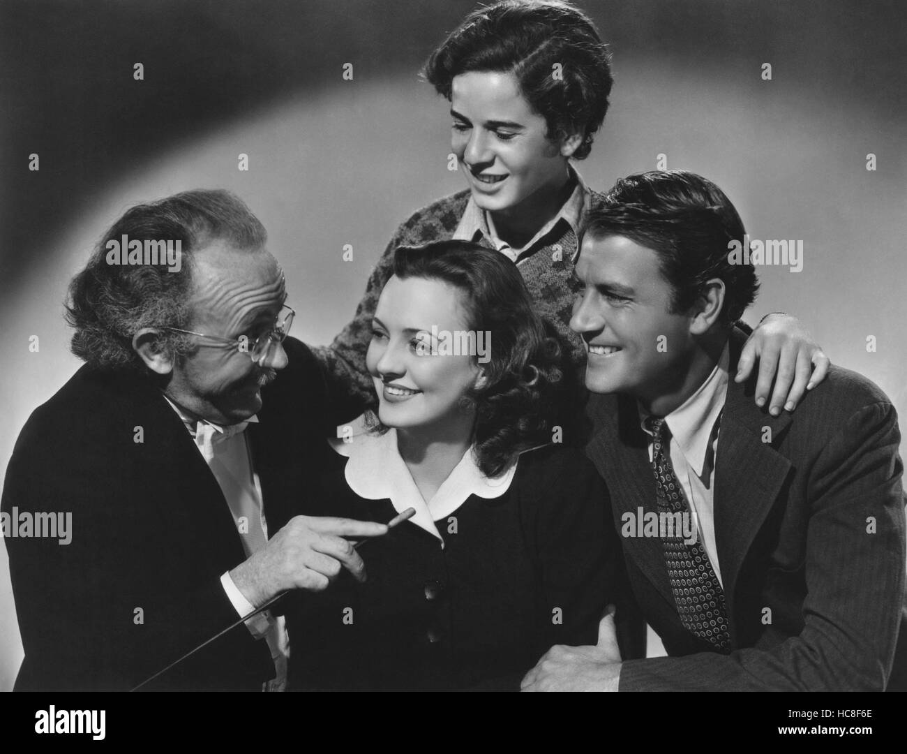 THEY SHALL HAVE MUSIC, front form left: Walter Brennan, Andrea Leeds ...