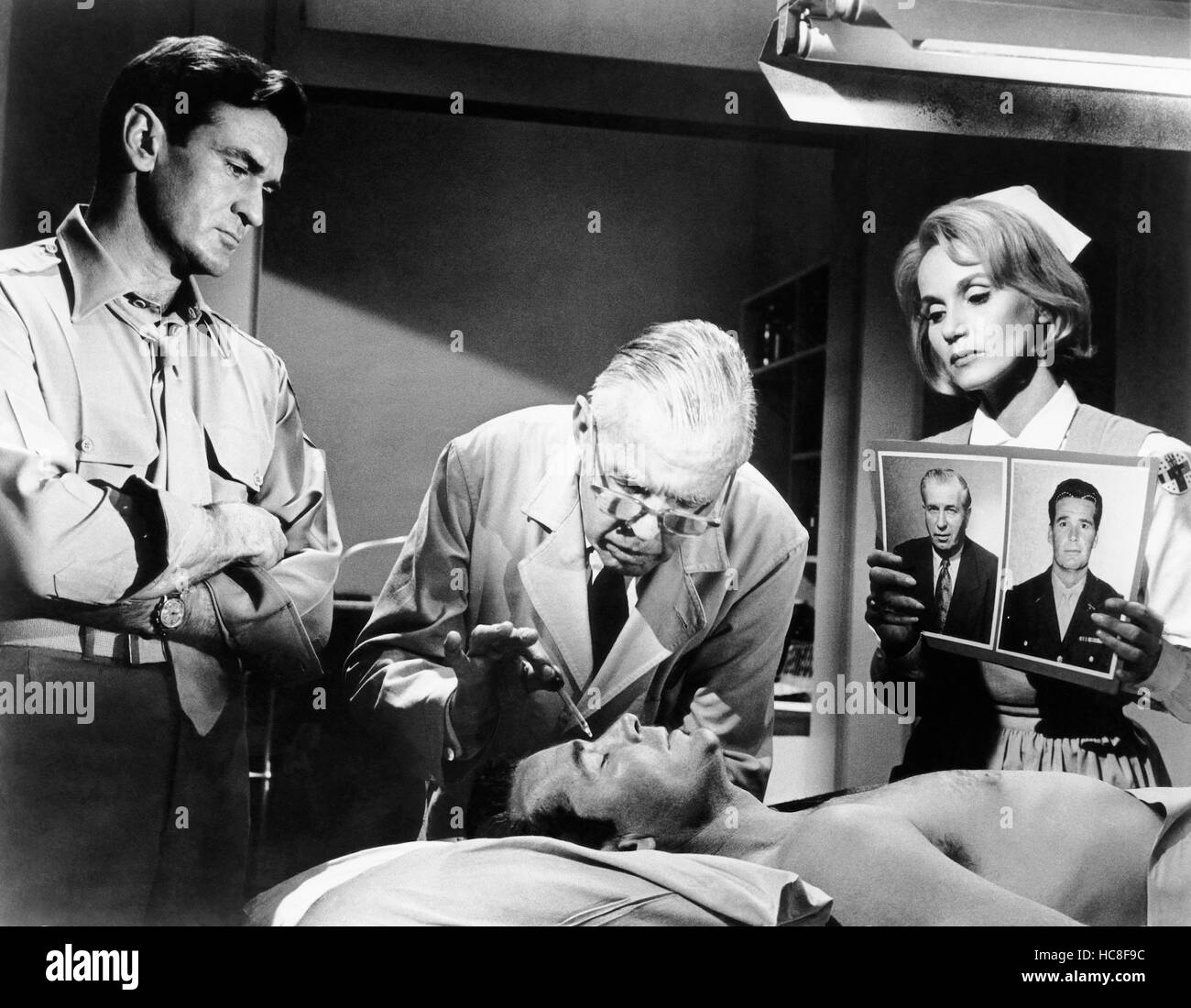 36 HOURS, from left, Rod Taylor, Eva Marie Saint, Rudolph Anders, James ...