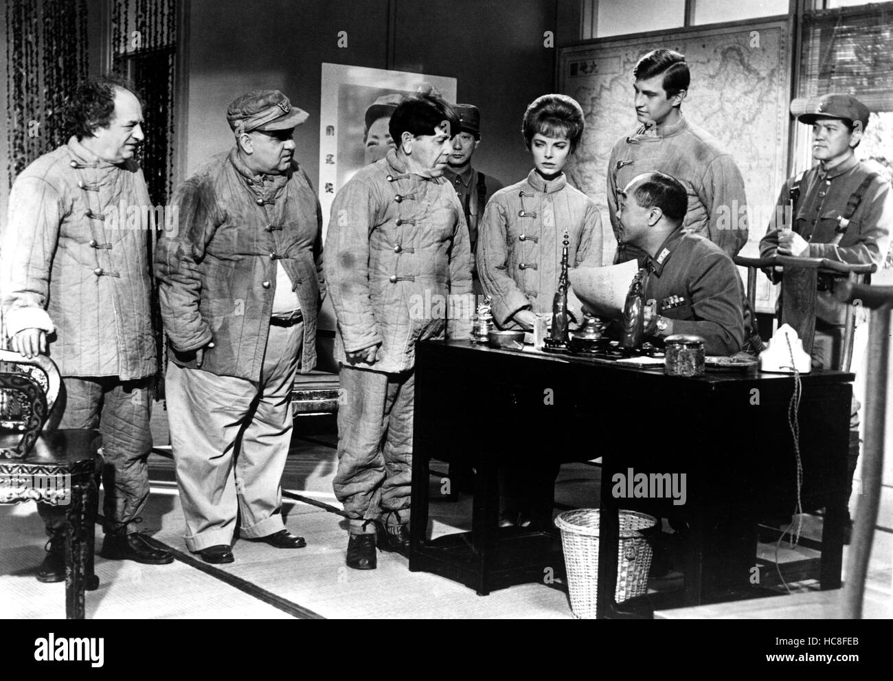 THE THREE STOOGES GO AROUND THE WORLD IN A DAZE, Larry Fine, Joe DeRita ...