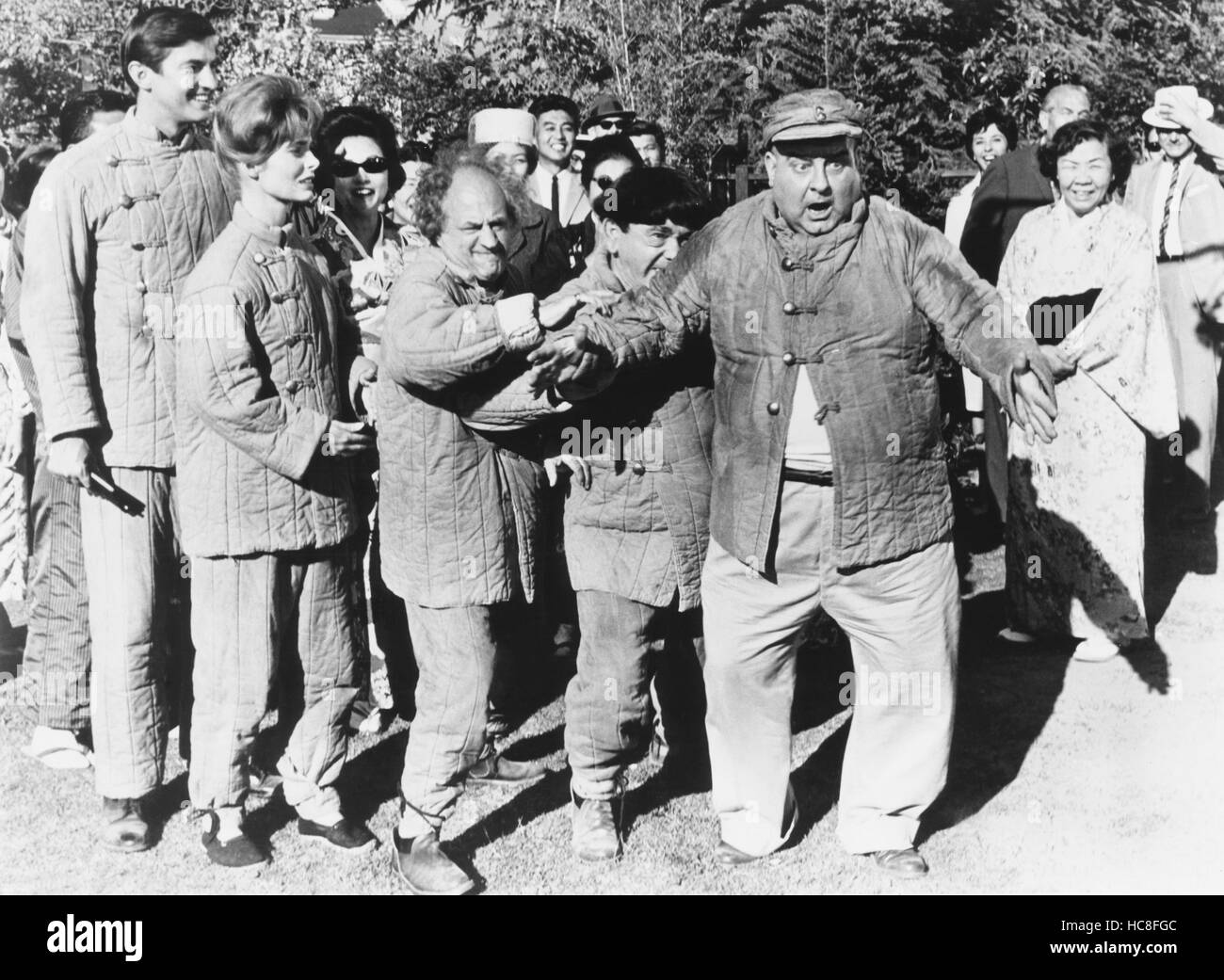 THE THREE STOOGES GO AROUND THE WORLD IN A DAZE, from left, Jay ...