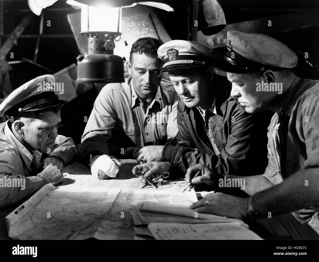 THEY WERE EXPENDABLE, from left, Murray Alper, John Wayne, Robert ...