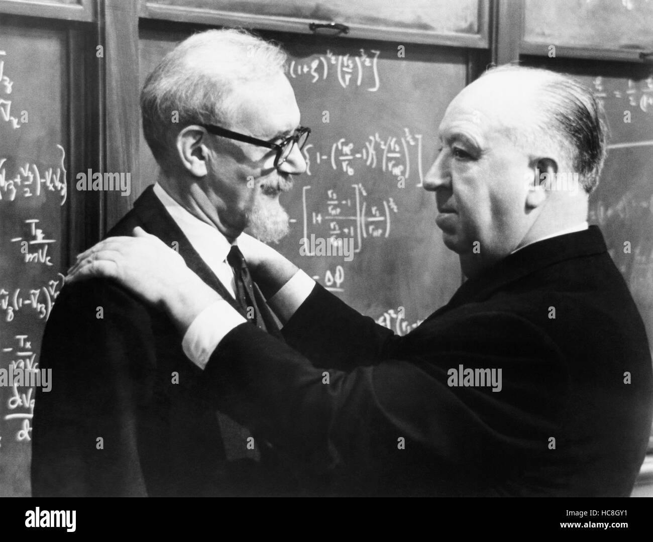 TORN CURTAIN, from left, Ludwig Donath, director Alfred Hitchcock, on ...