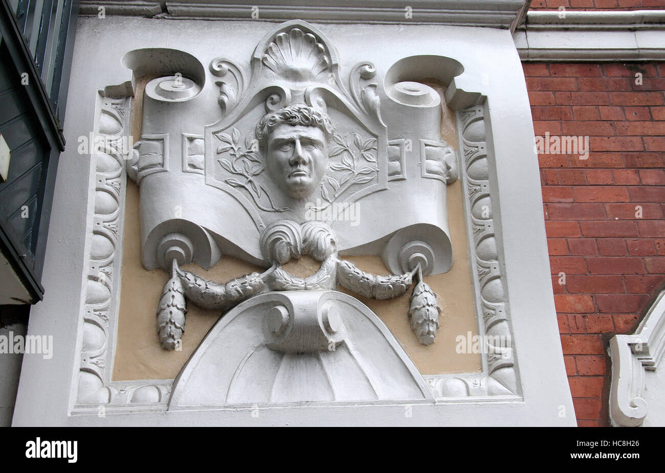Architectural detail of the Victorian era Grand Opera House theatre in ...