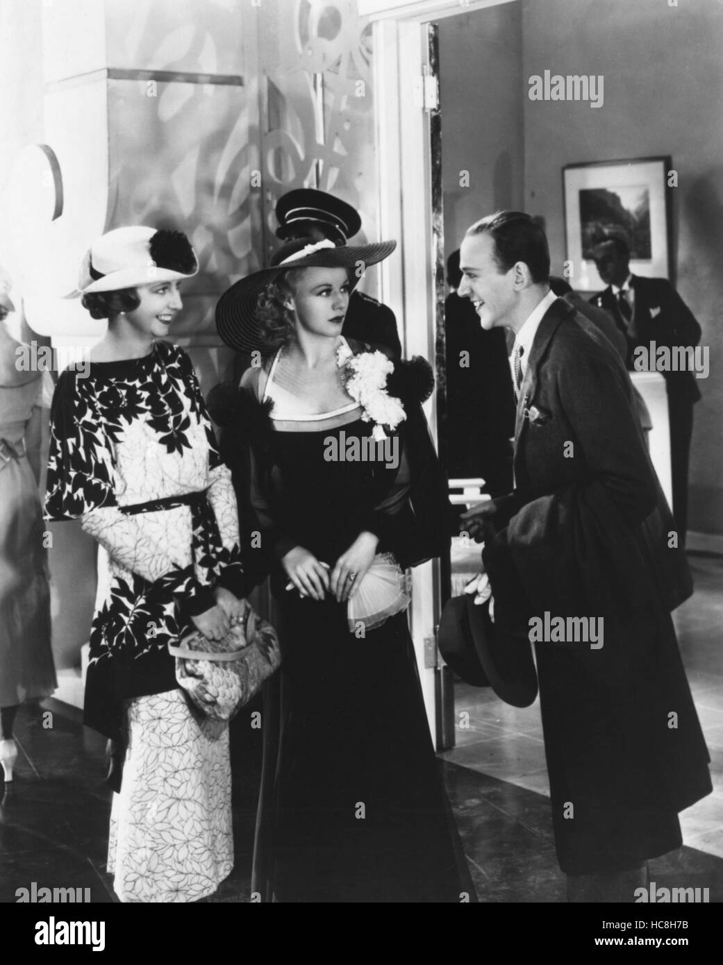 TOP HAT, Helen Broderick, Ginger Rogers, Fred Astaire, 1935 Stock Photo ...