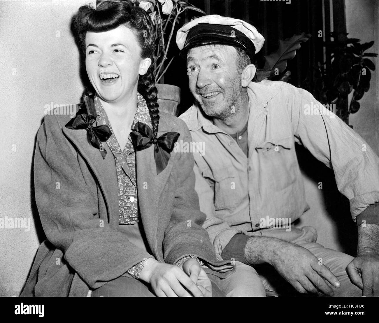To Have And Have Not Walter Brennan Right On Set With His Daughter Ruth Brennan 1944 Stock