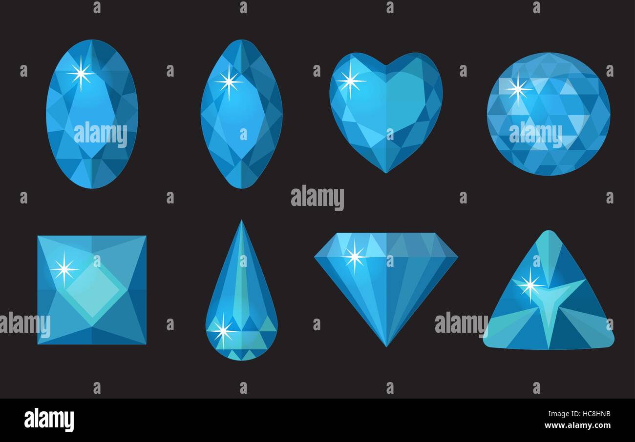 Blue Diamond Shape Clip Art