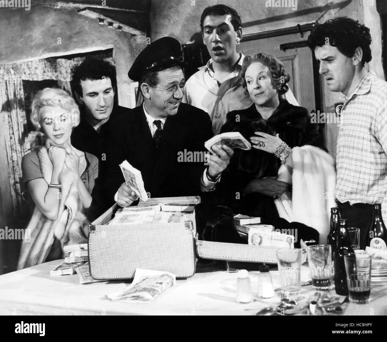 TOO MANY CROOKS, Vera Day, Joe Melia, Sid James, Bernard Bresslaw ...