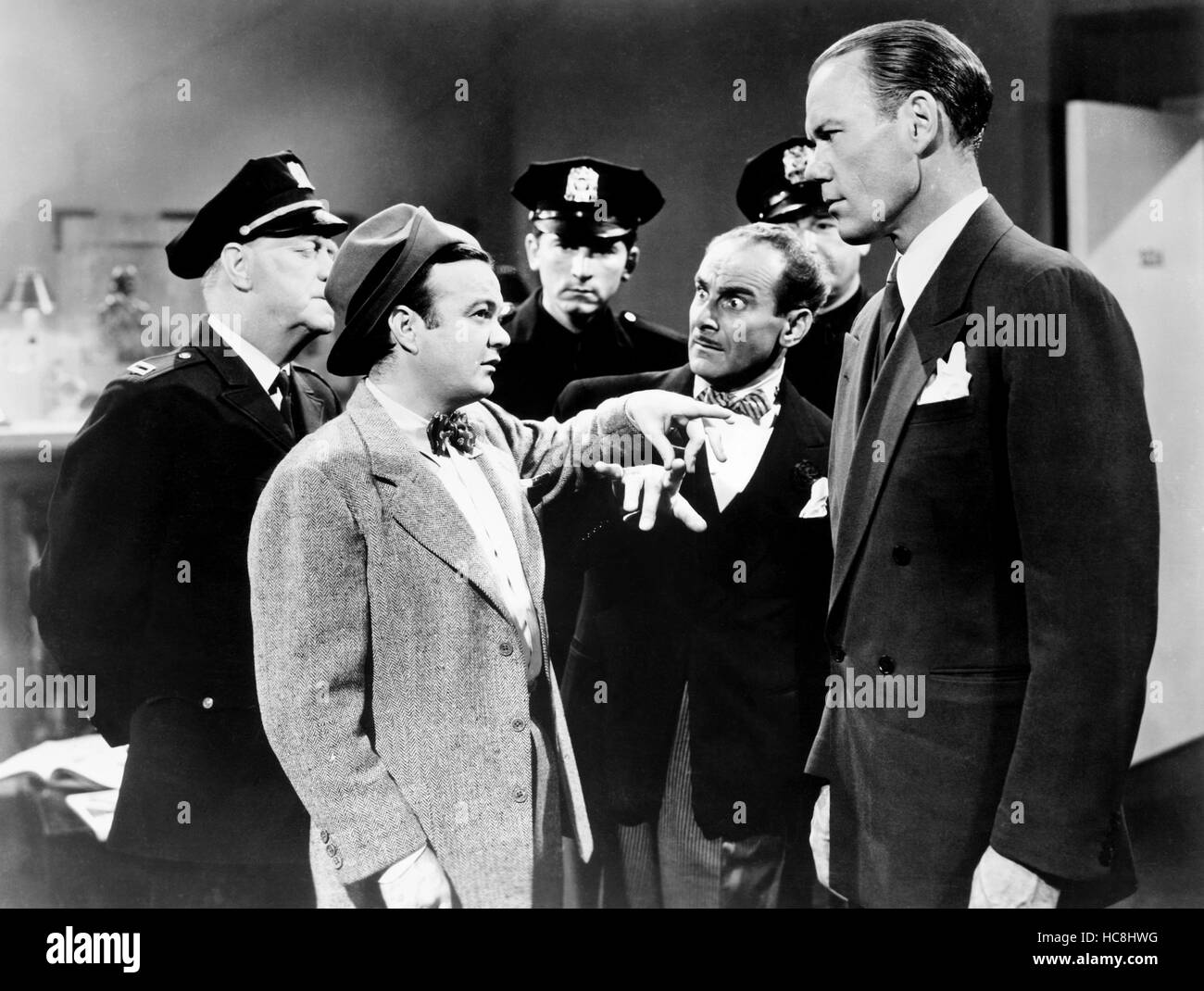 TROUBLE MAKERS, from left, front, Leo Gorcey, Fritz Feld, John Ridgely ...