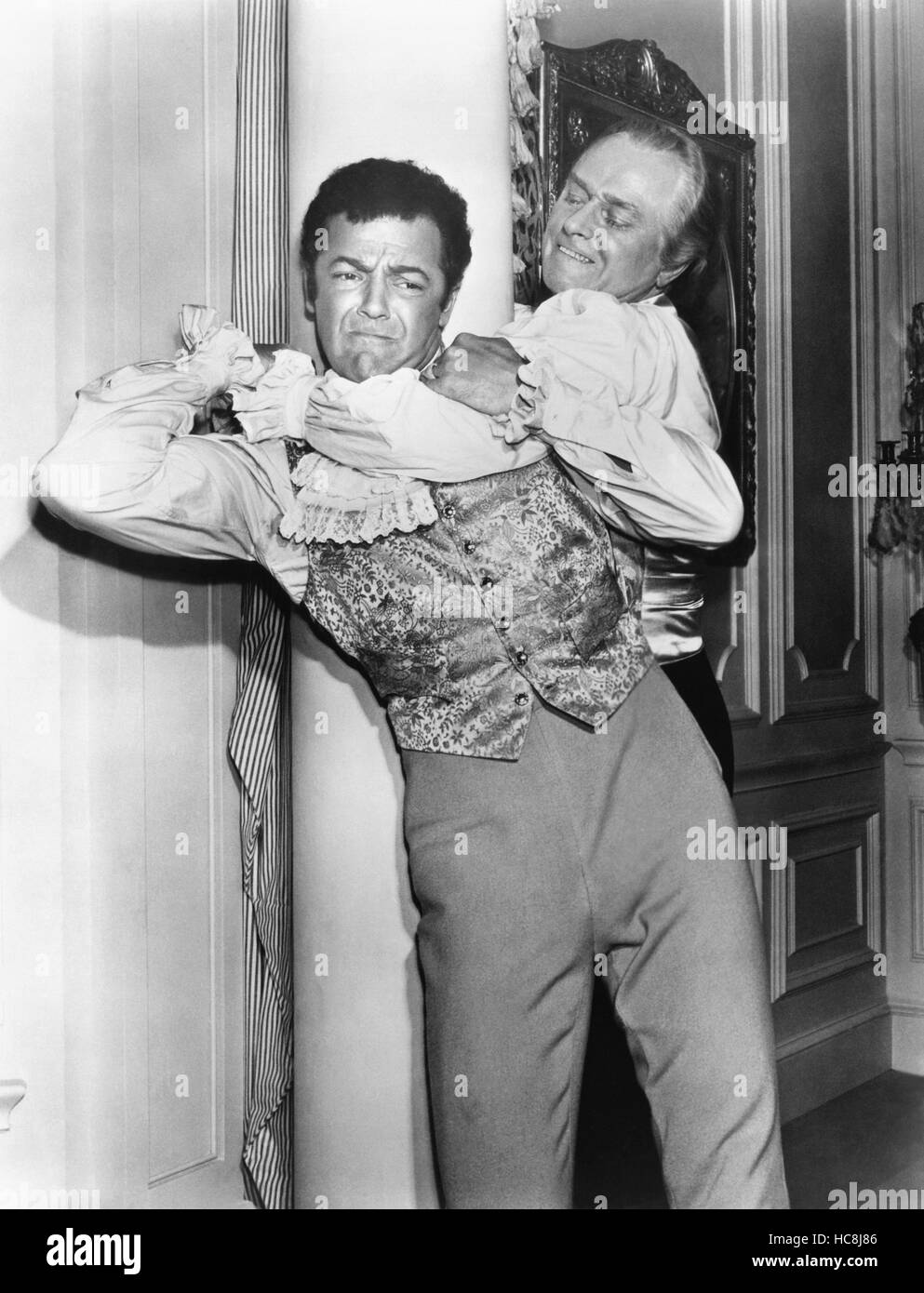 TREASURE OF THE GOLDEN CONDOR, from left, Cornel Wilde, George Macready ...