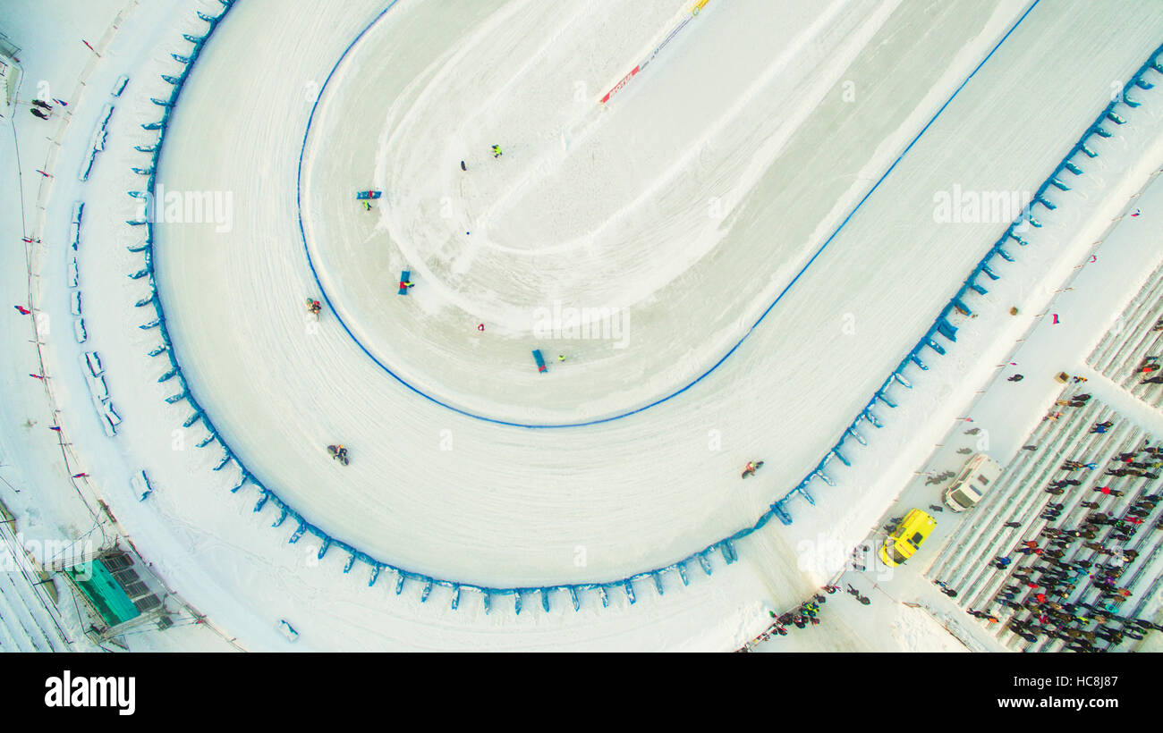 Speedway on ice rider hi-res stock photography and images - Alamy