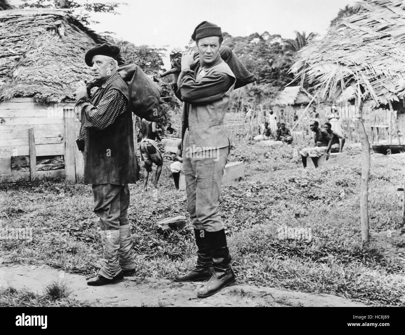 TREASURE OF THE GOLDEN CONDOR, from left, Finley Currie, Cornel Wilde ...