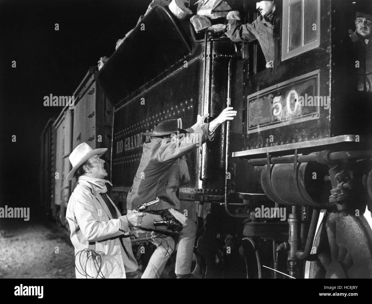 THE TRAIN ROBBERS, John Wayne, 1973 Stock Photo - Alamy
