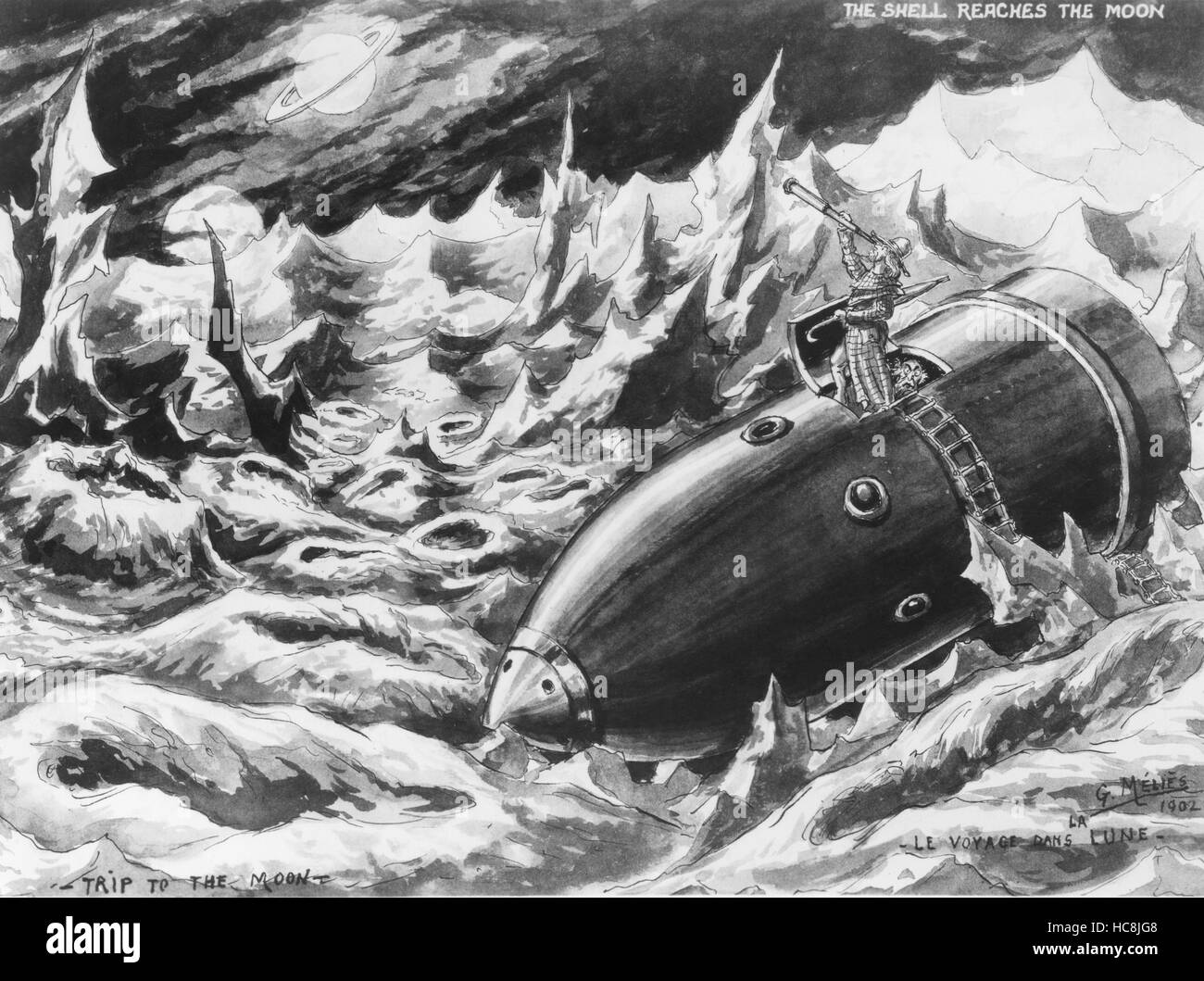 A TRIP TO THE MOON, (aka LE VOYAGE DANS LA LUNE), 1902 Stock Photo - Alamy