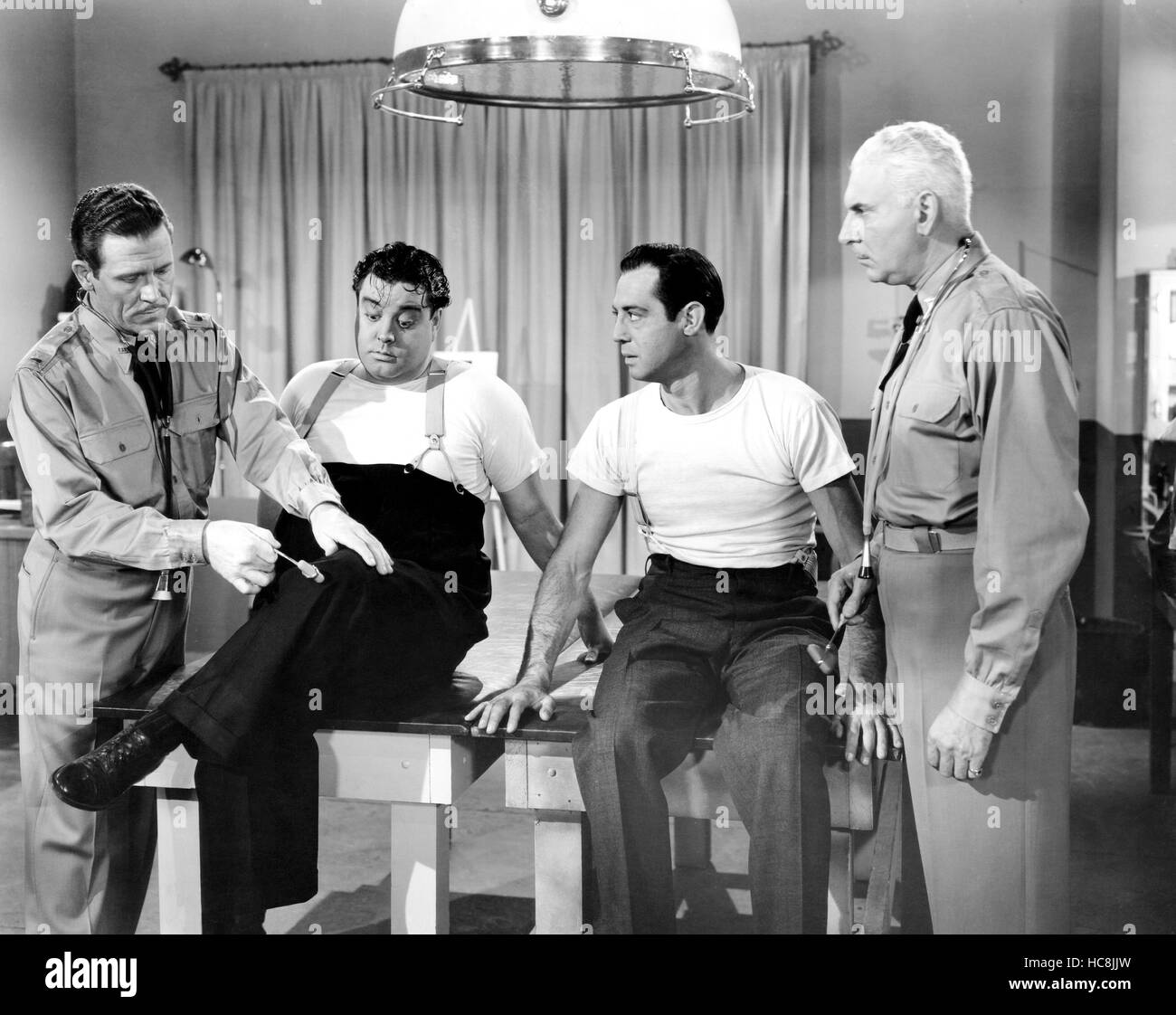 TRAMP, TRAMP, TRAMP, Kenneth MacDonald (left), Jackie Gleason (2nd left ...