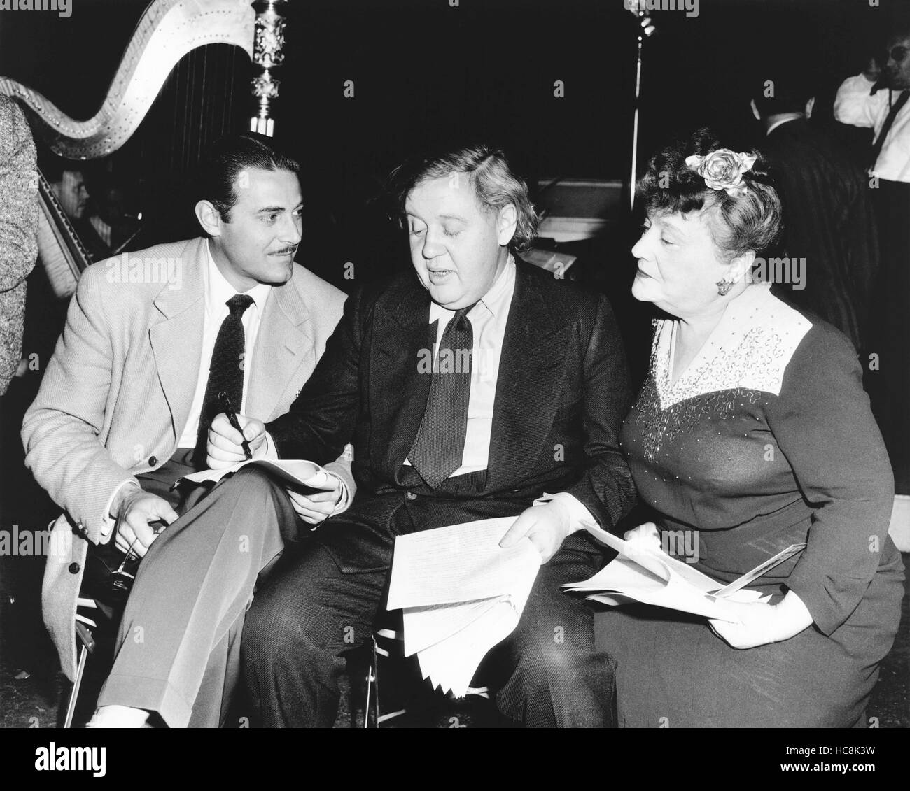 THE TUTTLES OF TAHITI, from left: Jon Hall, Charles Laughton, Florence ...