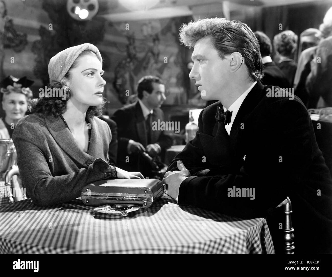 TWILIGHT WOMEN, from left, Rene Ray, Laurence Harvey, 1952 Stock Photo ...