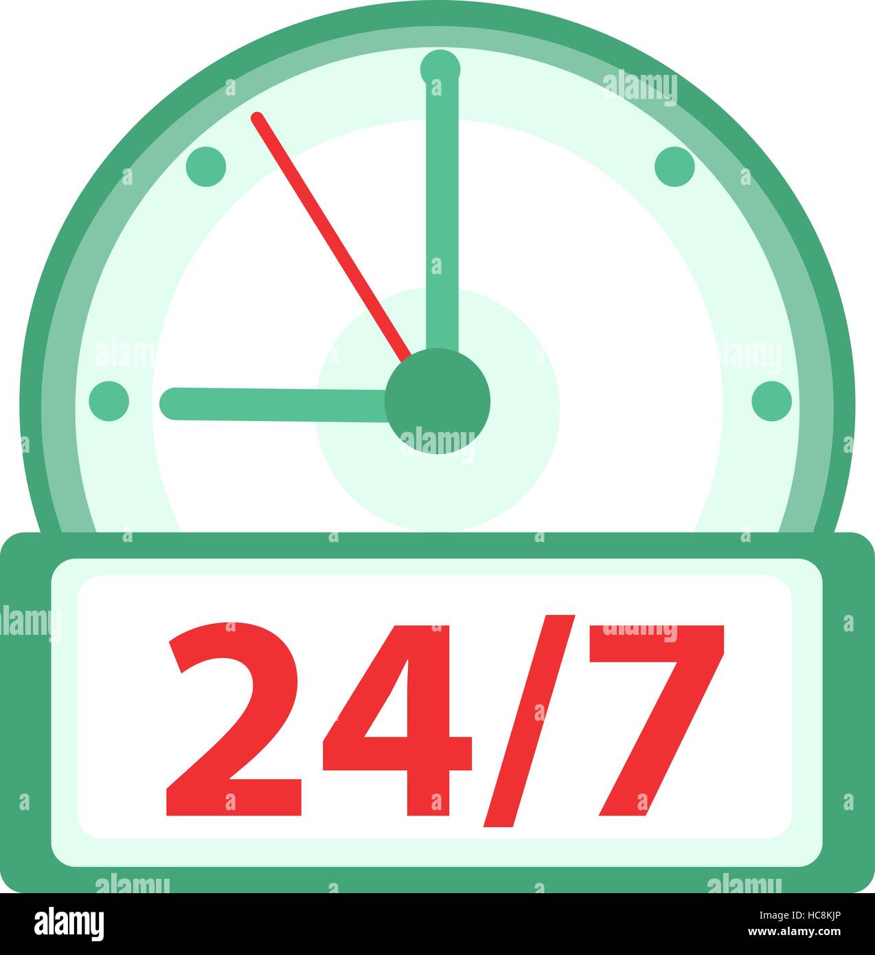 24 hour clock face illustration hi-res stock photography and images - Alamy